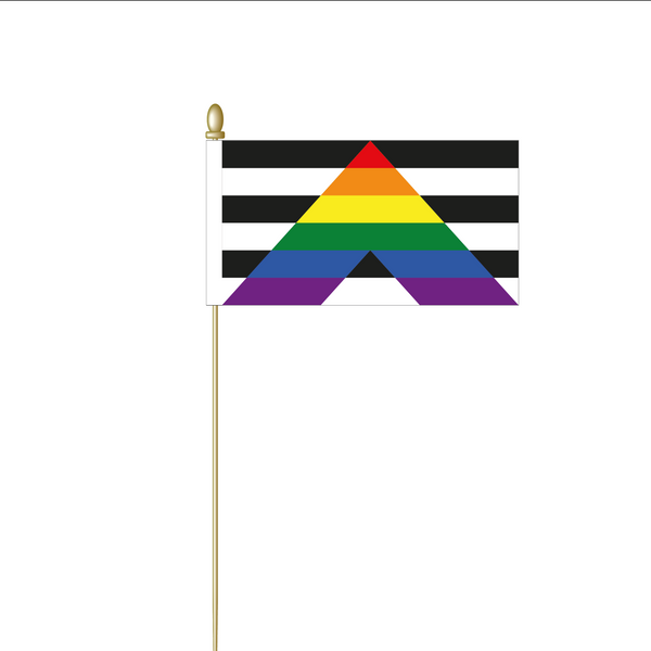 Straight Ally Pride Table Flag – Pride By One Stop